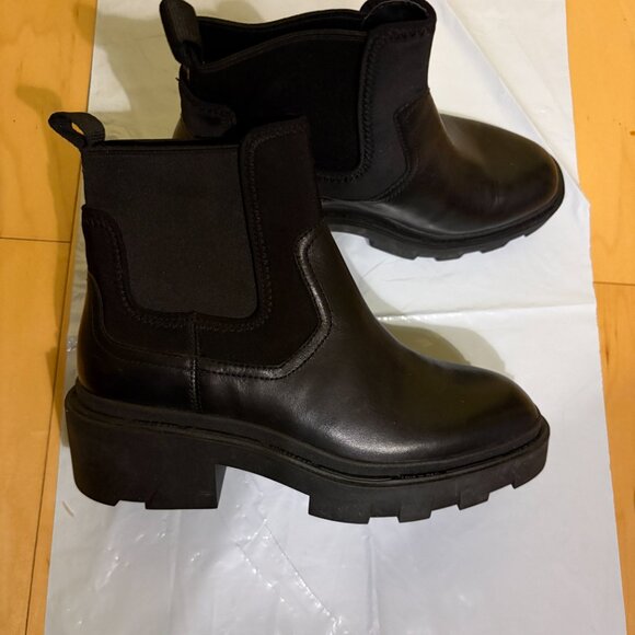 Ash | Shoes | Ash Chelsea Women Sz 75 Black Leather Ankle Lug Sole ...
